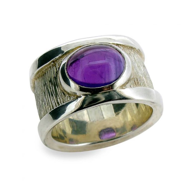 Silver Coil Gemstone Ring - Will Bishop